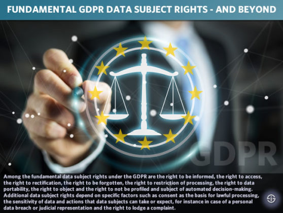 Data subject rights under GDPR - the fundamental and contextual rights