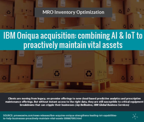 Inside the IBM acquisition of Oniqua: asset optimization with MRO