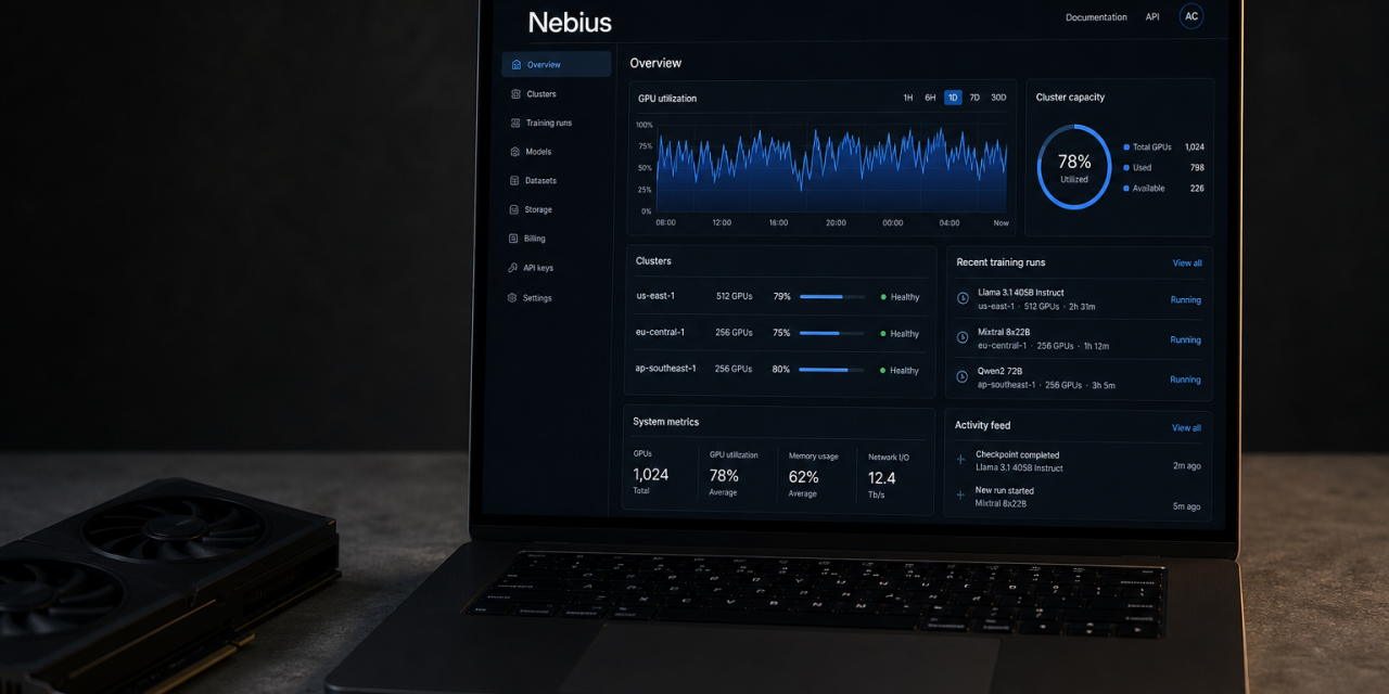 Nebius AI cloud for training and inference at scale